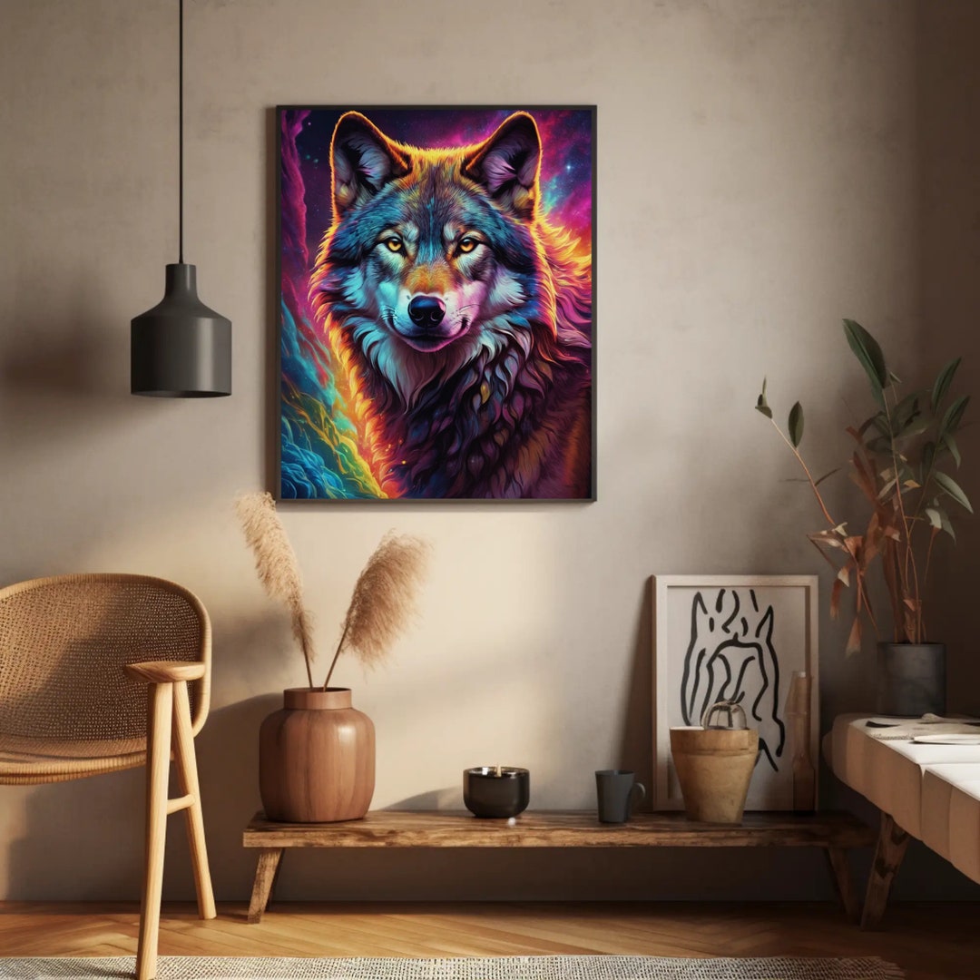 Galactic Canine Mystique PRINTABLE Vertical Wall Art - Etsy