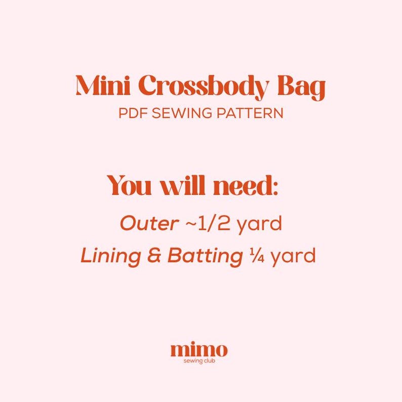 Mini Crossbody Bag PDF Sewing Pattern: Beginner-friendly Phone Purse ...