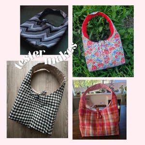Bow Shoulder Bag PDF Sewing Pattern: Beginner-friendly Boho Bag With ...