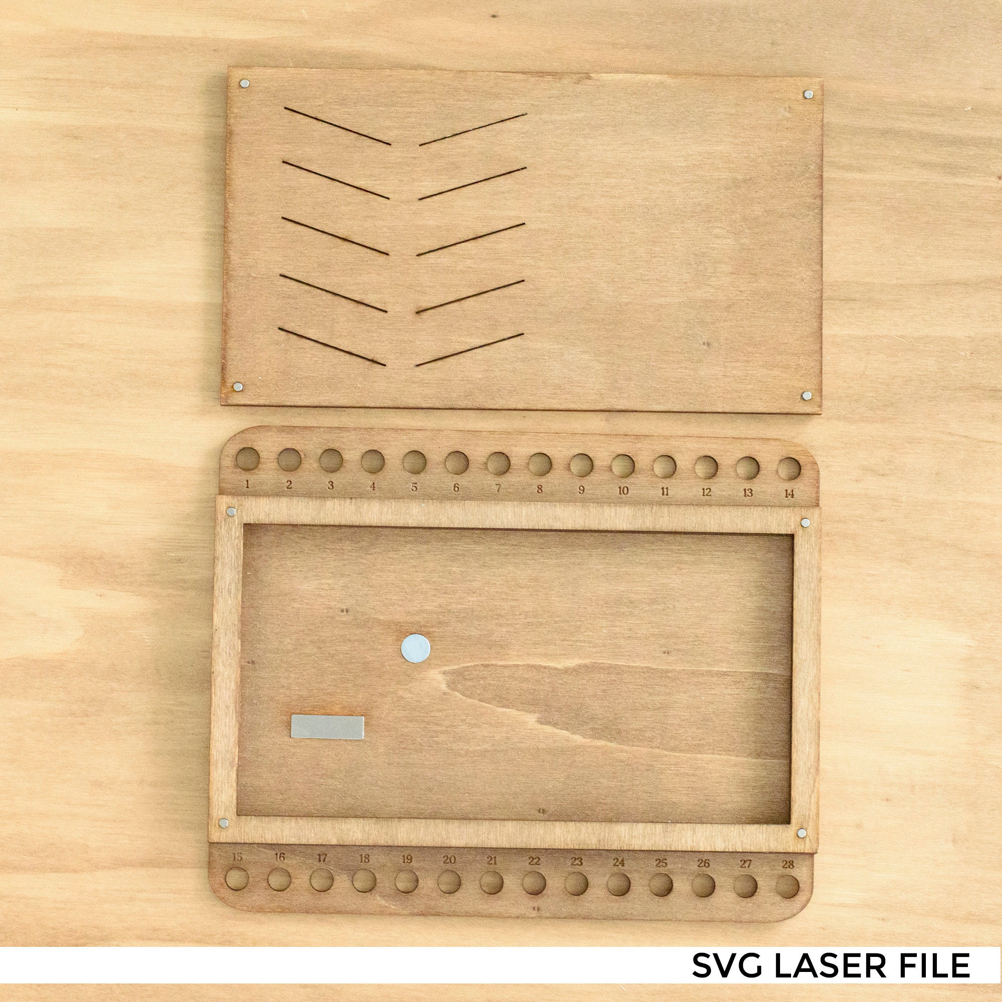 SVG Hand Embroidery Storage Box, Floss Bobbins Set, Threads Organizer ...