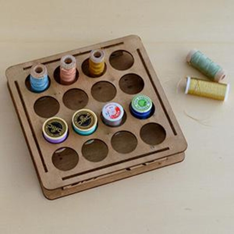 Thread Spool Organizer Box SVG – Set of 2 Designs for Sewing Storage - Etsy