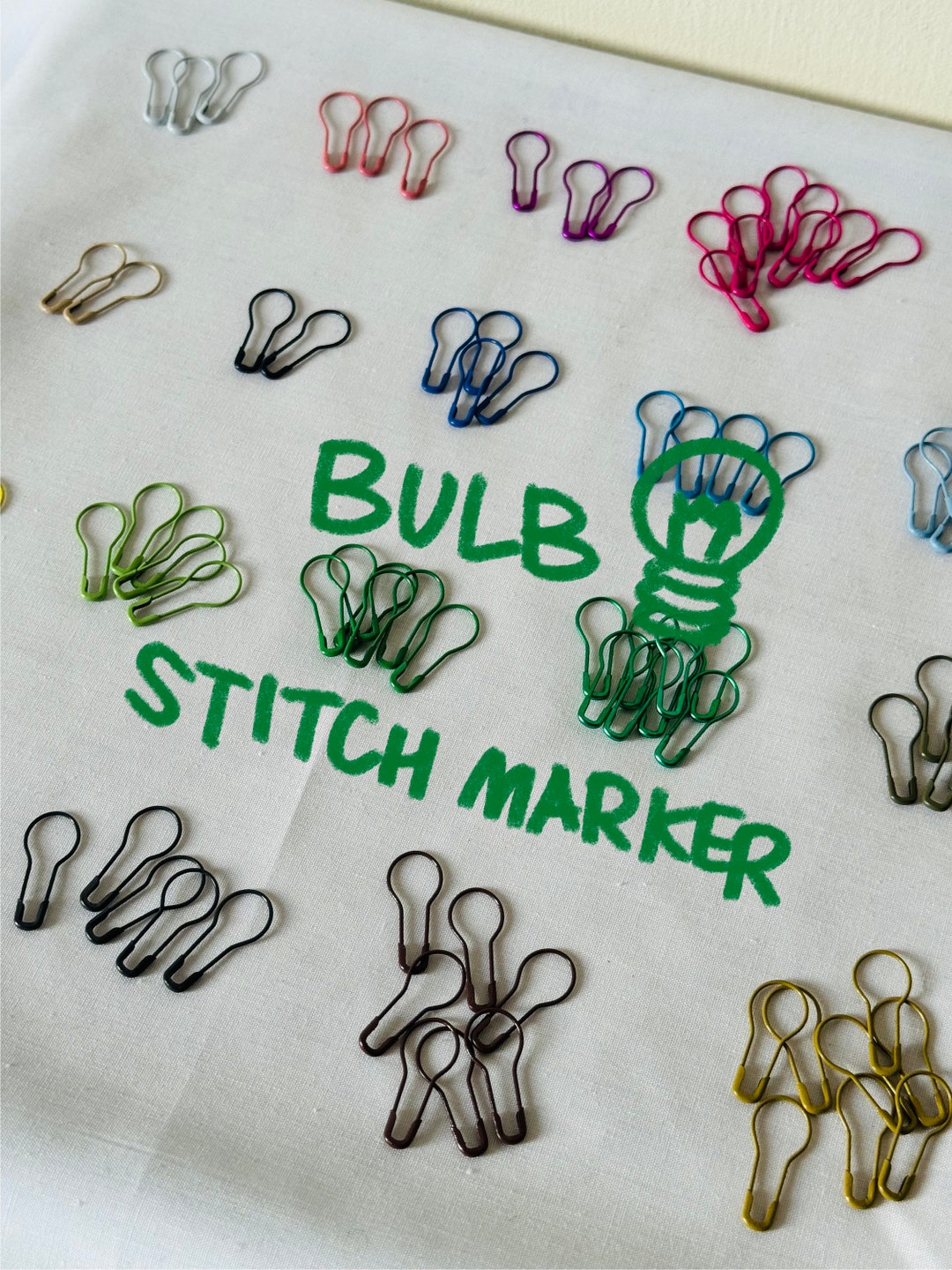 10 Bulb Stitch Markers - Etsy