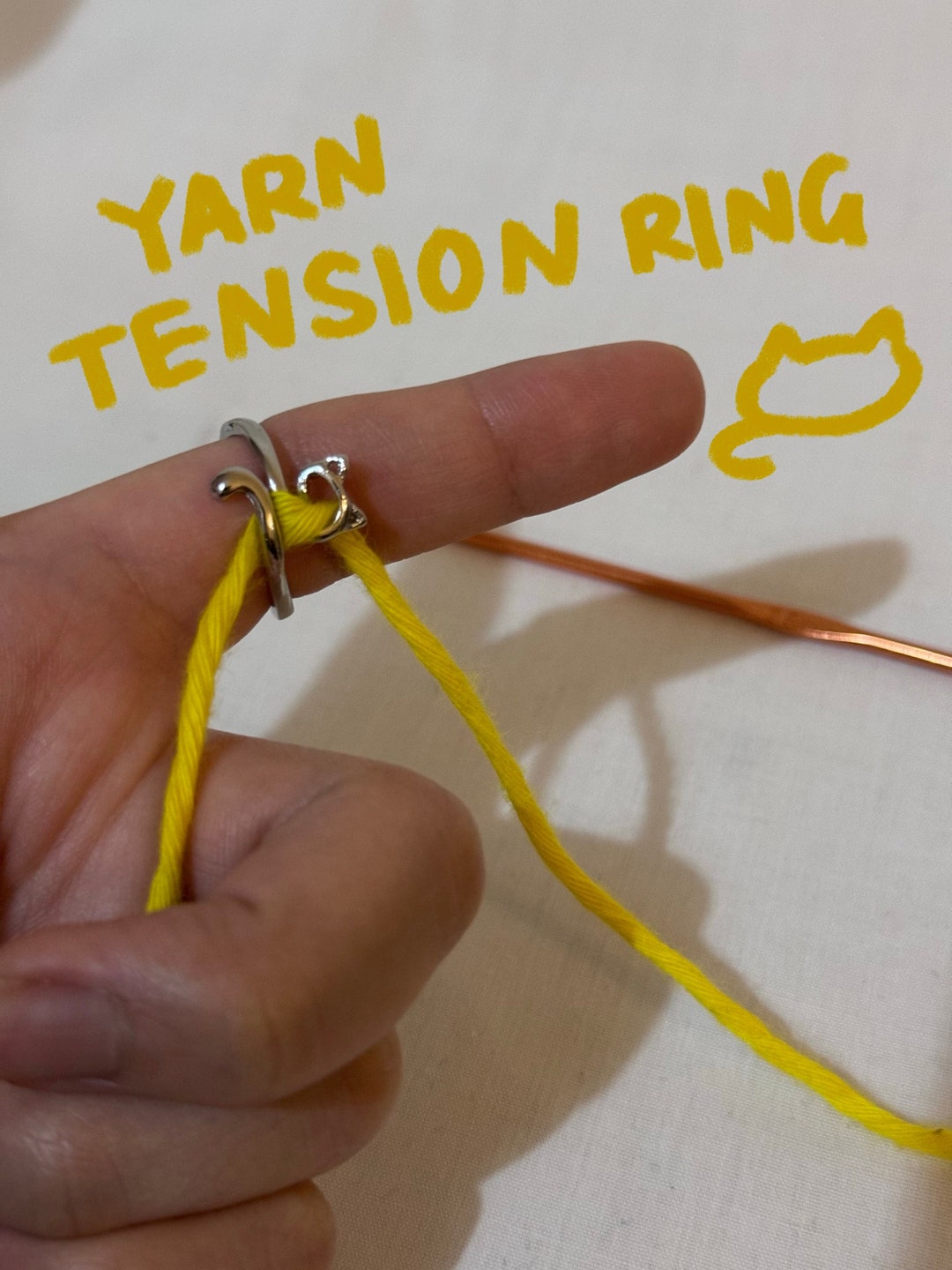 Cat Yarn Tension Ring - Make Your Crochet Easier! - Etsy