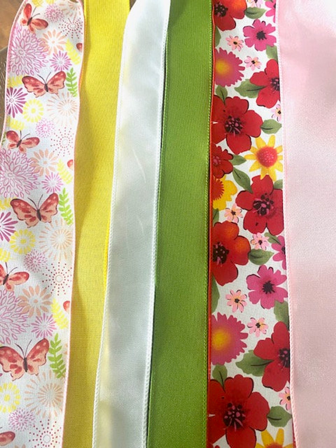 Spring and Summer Wired Ribbon Bundle, Spring Ribbon Bundle Kits ...