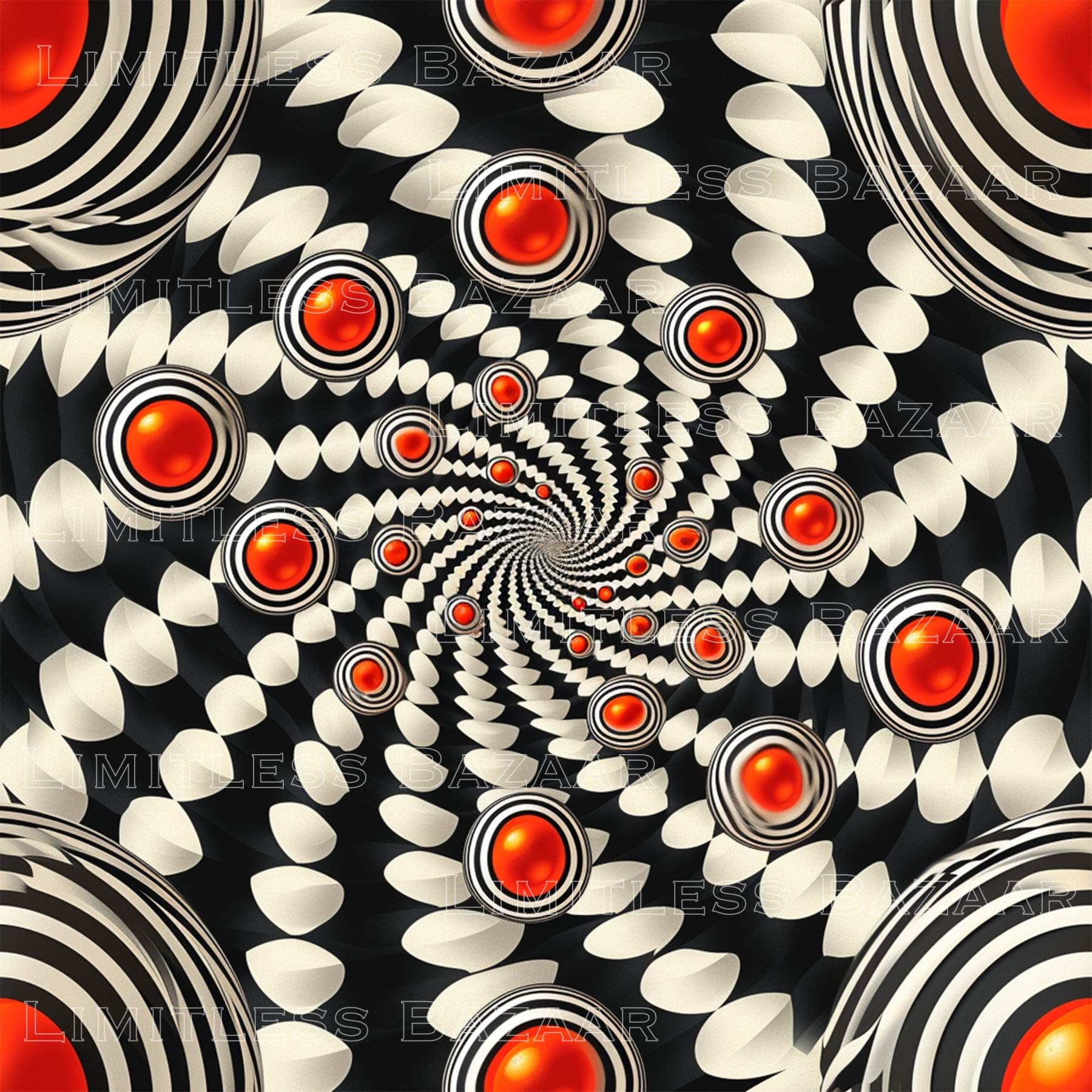 Mesmerising Maze: 20 X Optical Illusion Digital Seamless / Repeating ...