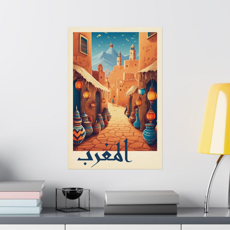 Morocco Poster, Arab World Wonders, Travel Poster, Wall Art - Etsy