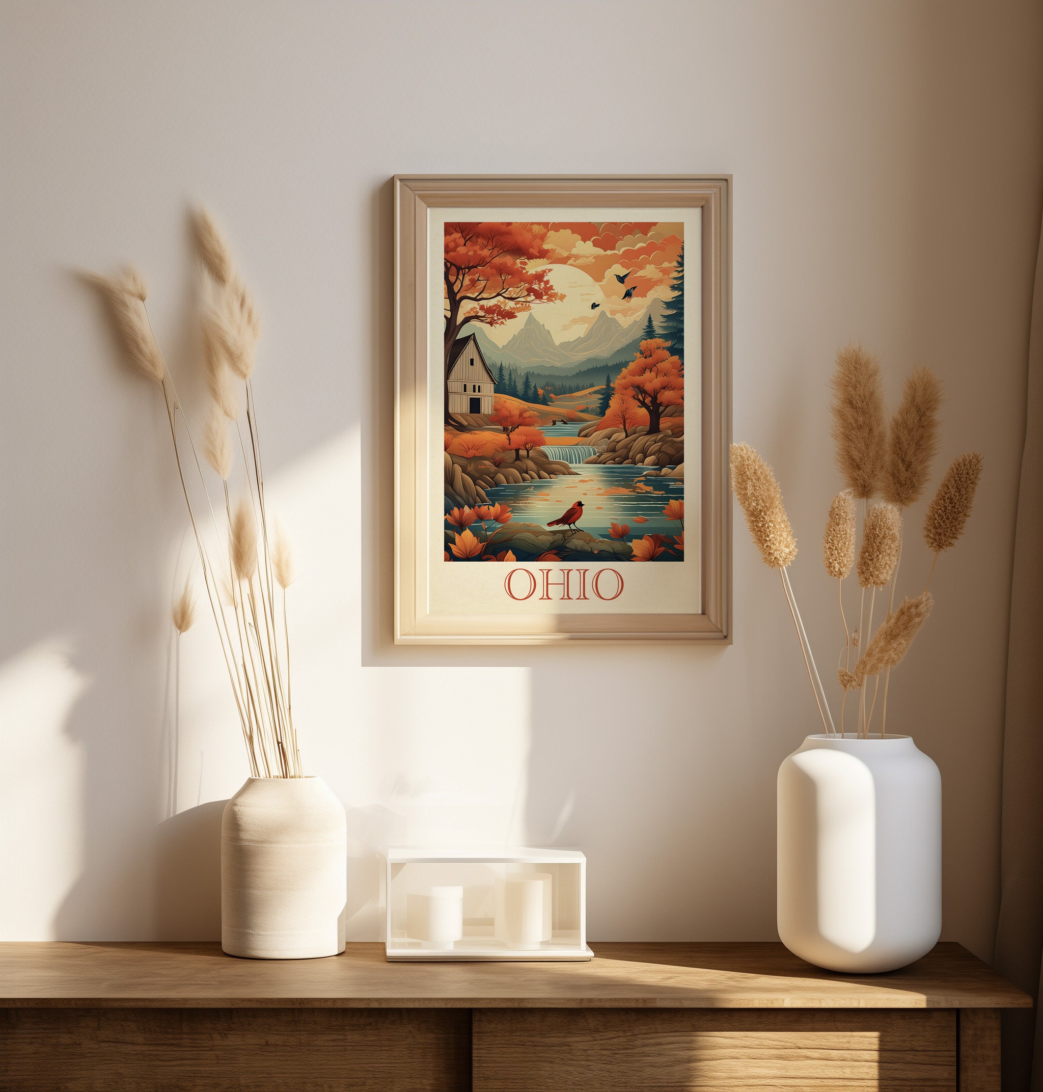 Ohio State Outdoor Poster, States Wonders, Digital Download - Etsy