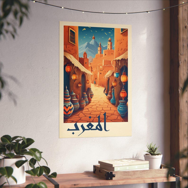 Morocco Poster, Arab World Wonders, Travel Poster, Wall Art - Etsy