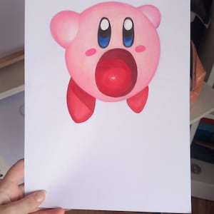 Kirby Original Drawing Signed by Artist - Etsy