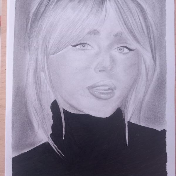 Sabrina Carpenter Drawing - Etsy