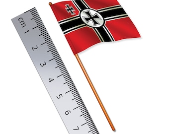 German Flag (WW2) 1:32 Scale Toy Soldier Flag of Germany (width 3.8cm ...