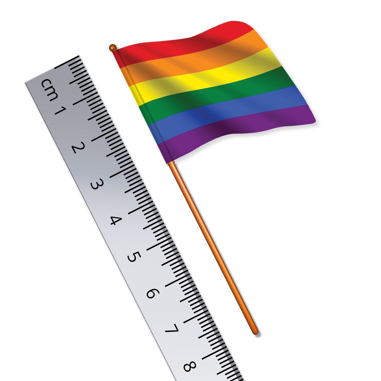 Pride Rainbow Flag 1:32 Scale (toy Flag) of the LGBT Movement (width 3 ...