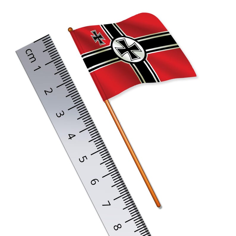 5 X TOY FLAGS Axis Forces of WW2 (set 1) 1:32 Scale Toy Soldier Flags ...
