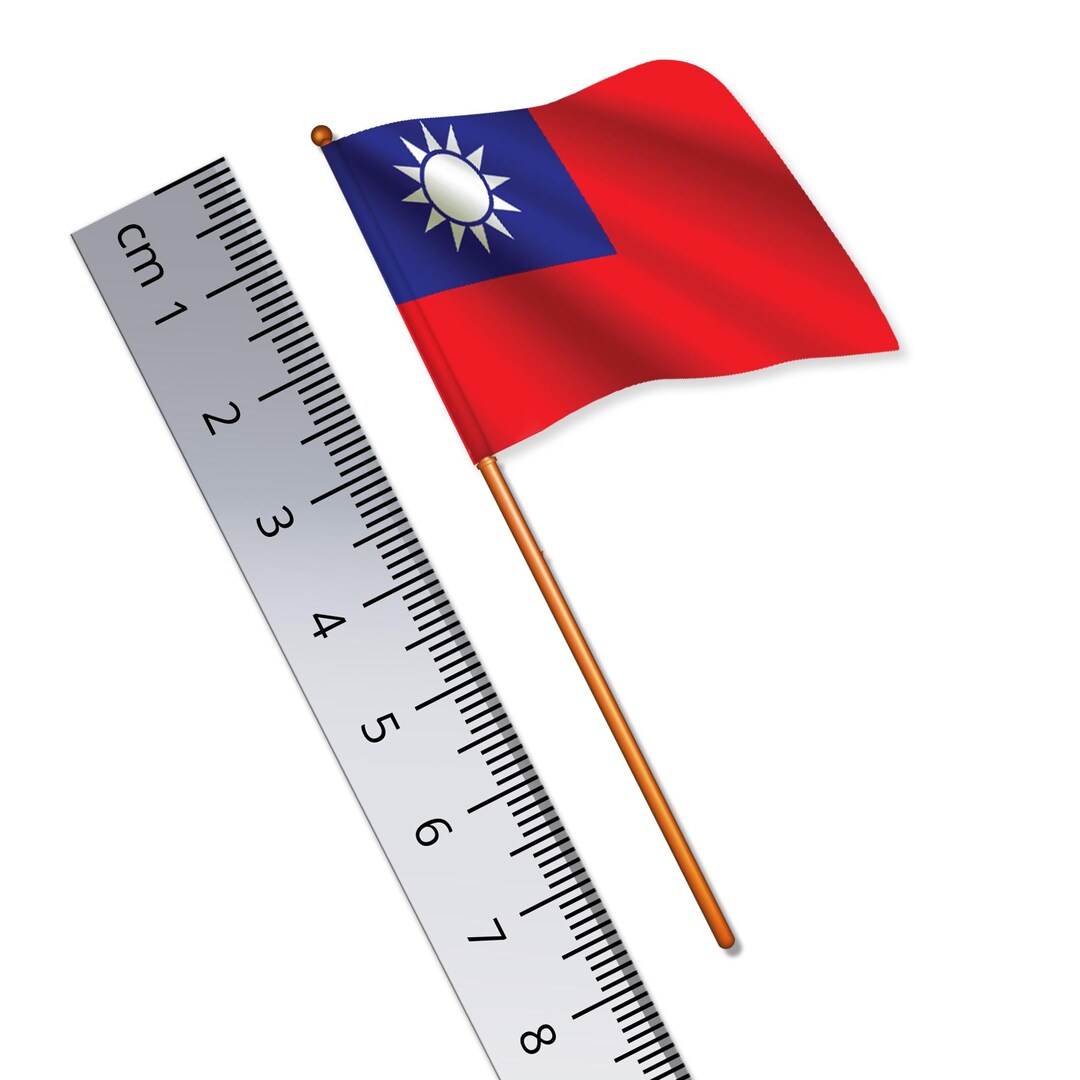 Chinese WW2 / Taiwan Flag 1:32 Scale Toy Soldier Flag of Taiwan (width ...