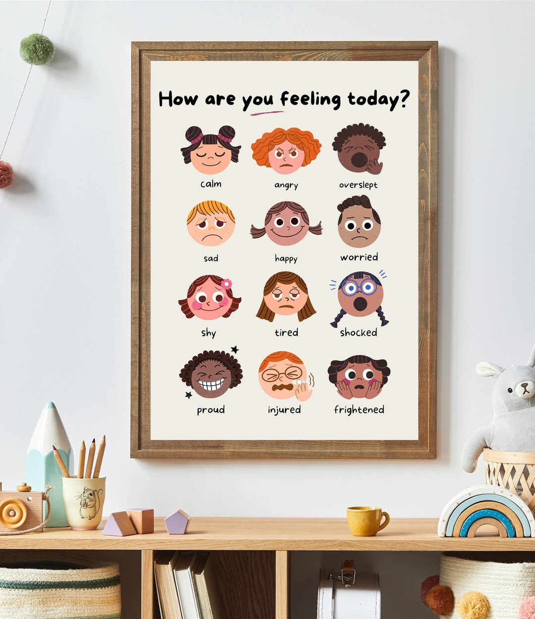 Digital Art Children Poster Kids Art Instant Download Emotion Poster ...