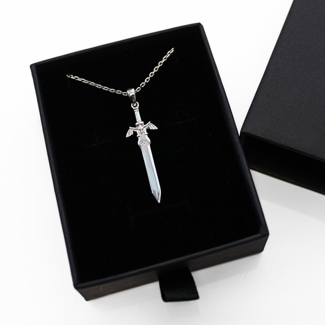 Master Sword Necklace Sterling Silver 925 Legend of Zelda Tears of the ...