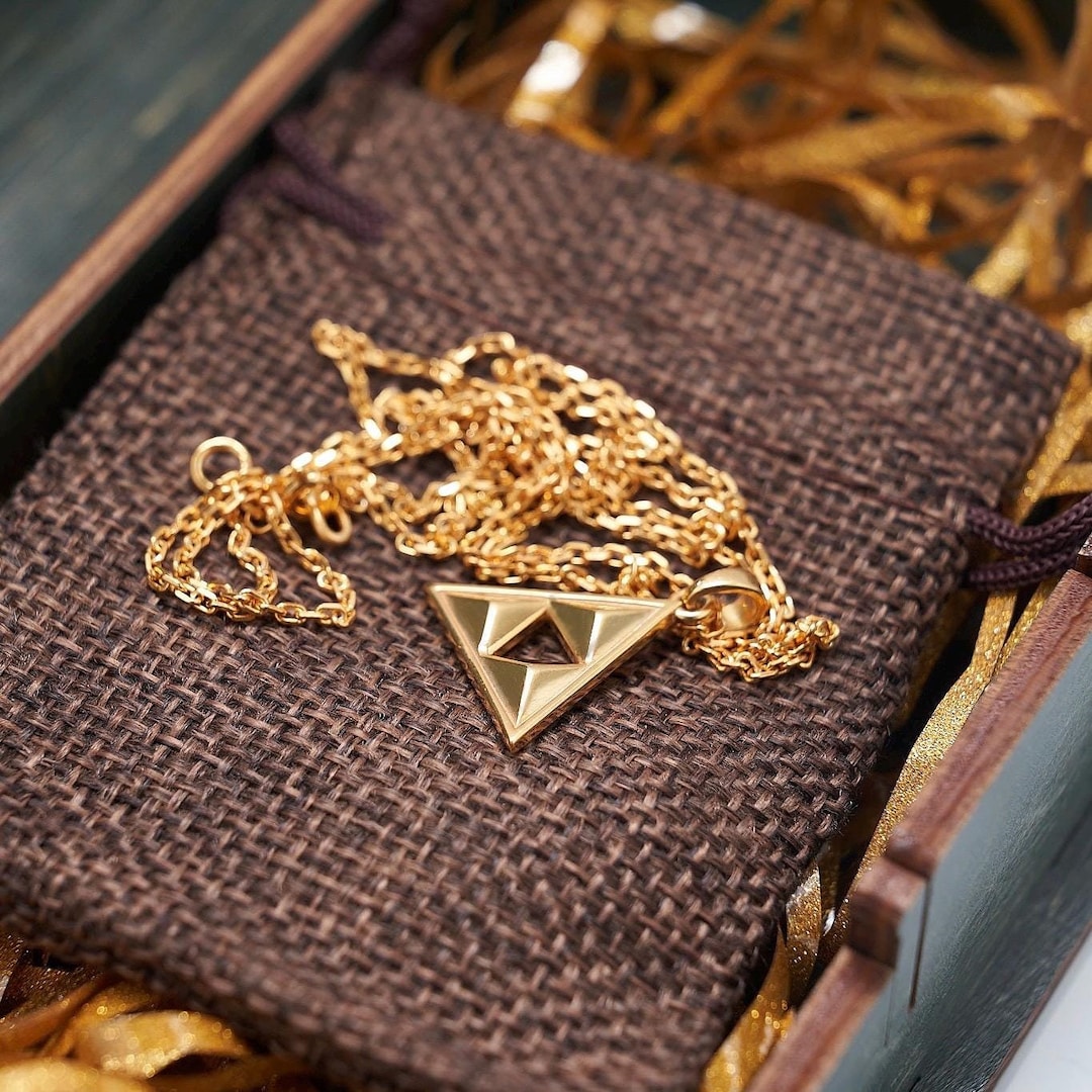 Triforce Necklace Sterling Silver 925 the Legend of Zelda Necklace ...