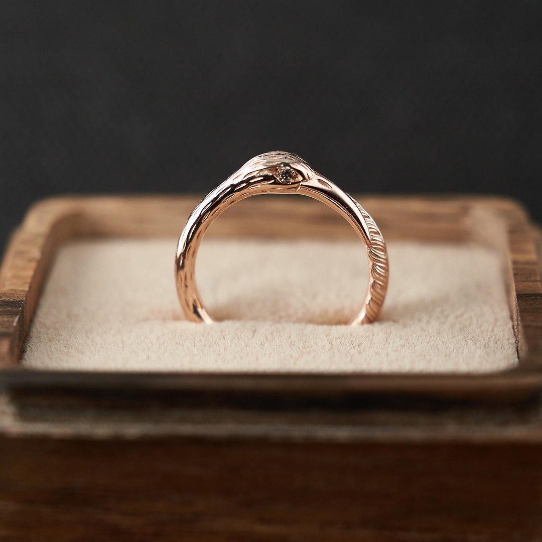 Anniversary Band Longevity Ring Symbol 14k Rose Gold Ring Anniversary ...