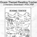 Reading Book Tracker, Coloring Page, Ocean Themed, Download and Print ...