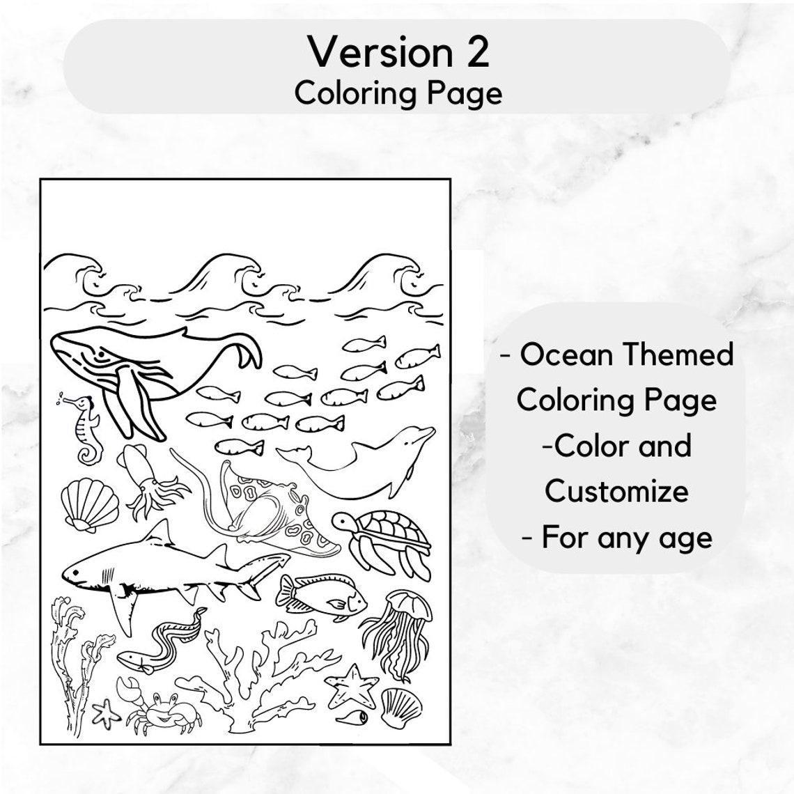 Reading Book Tracker, Coloring Page, Ocean Themed, Download and Print ...