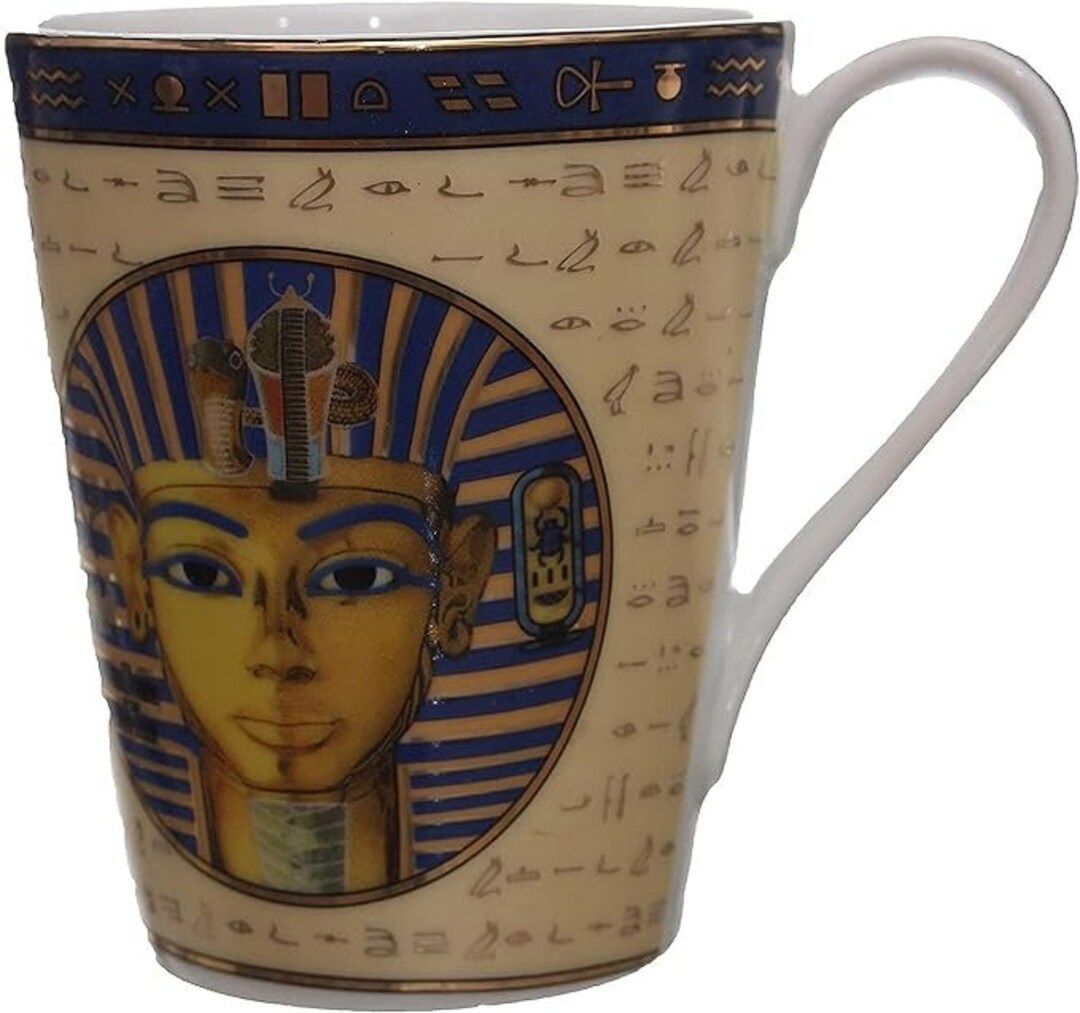 Tutankhamun Cylindrically Pharaonic Egyptian Mug Souvenir Gift ...