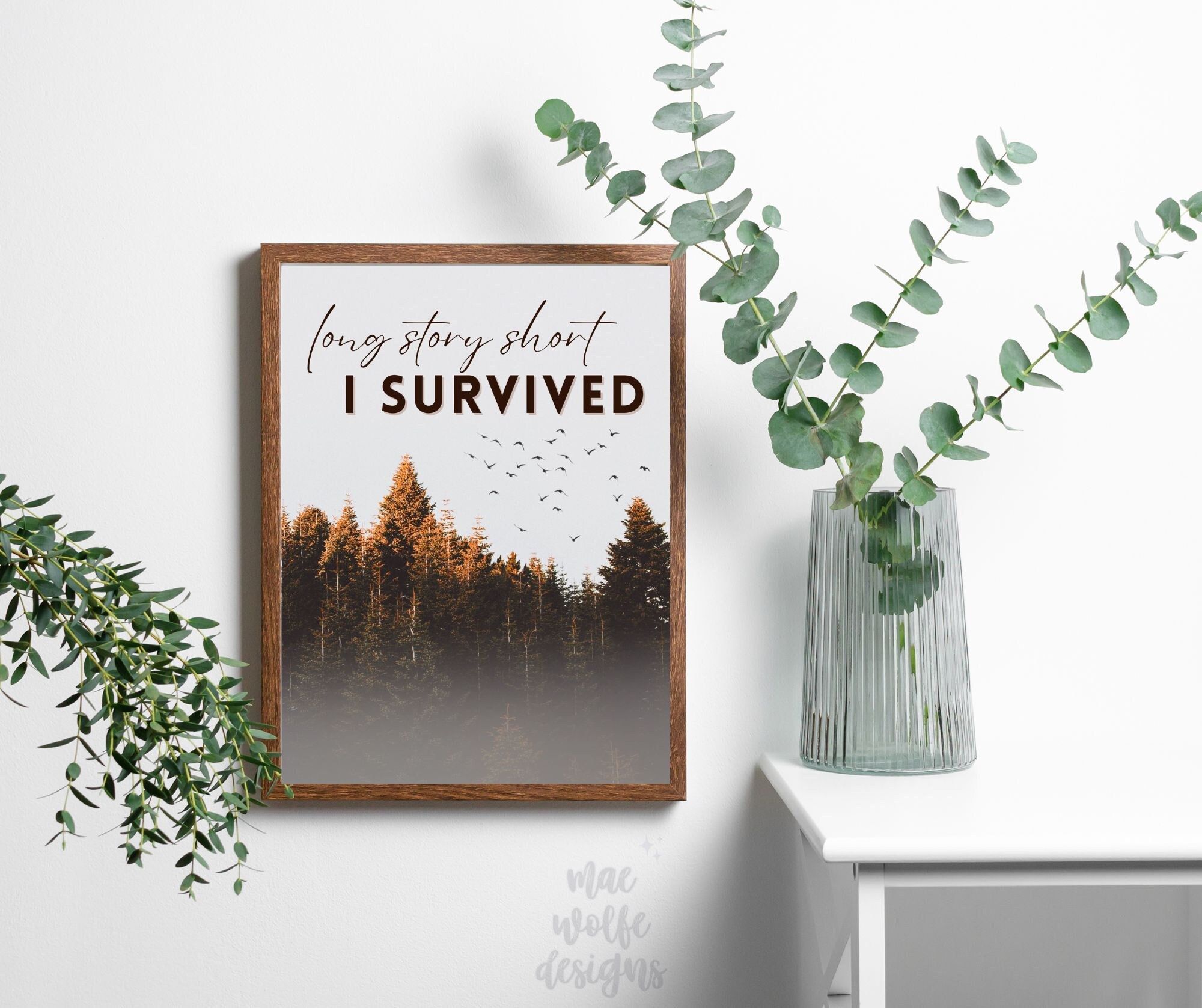 Printable Taylor Swift Lyric Poster, Instant Download, Long Story Short ...