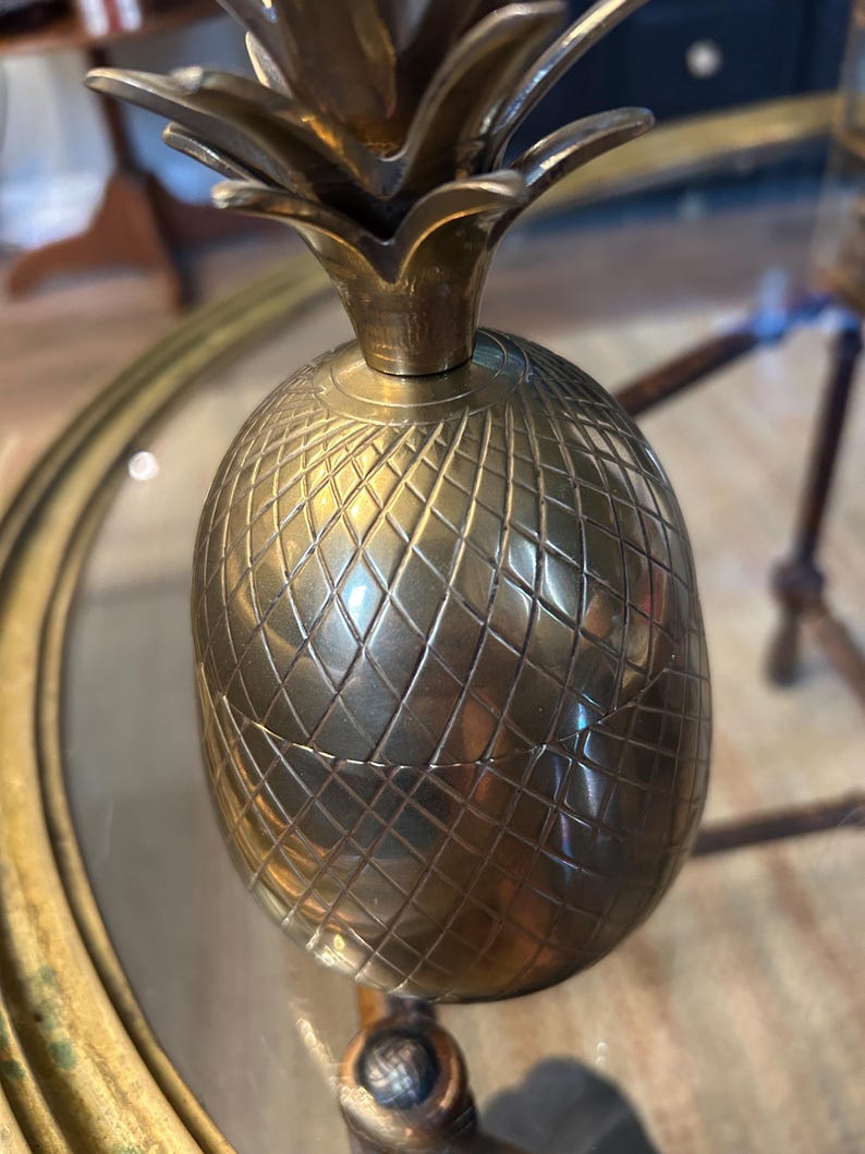 Vintage Brass Pineapple Container by Decorative Crafts Inc – Mid ...