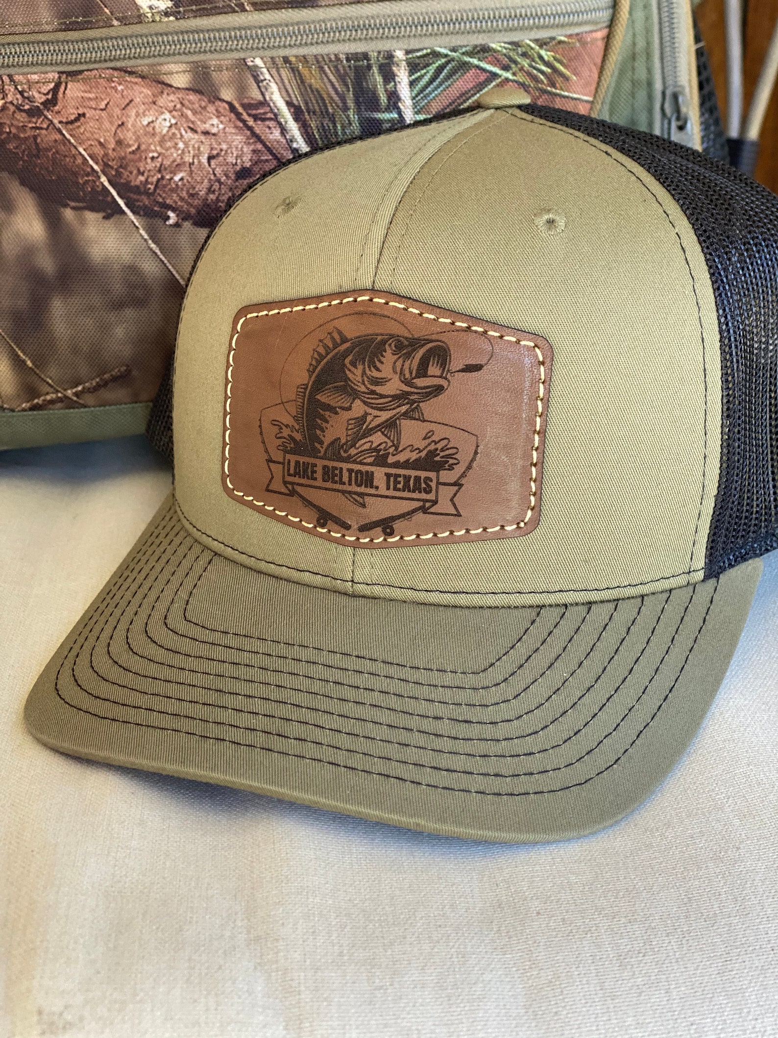 Customized Bass Fishing Hat - Etsy