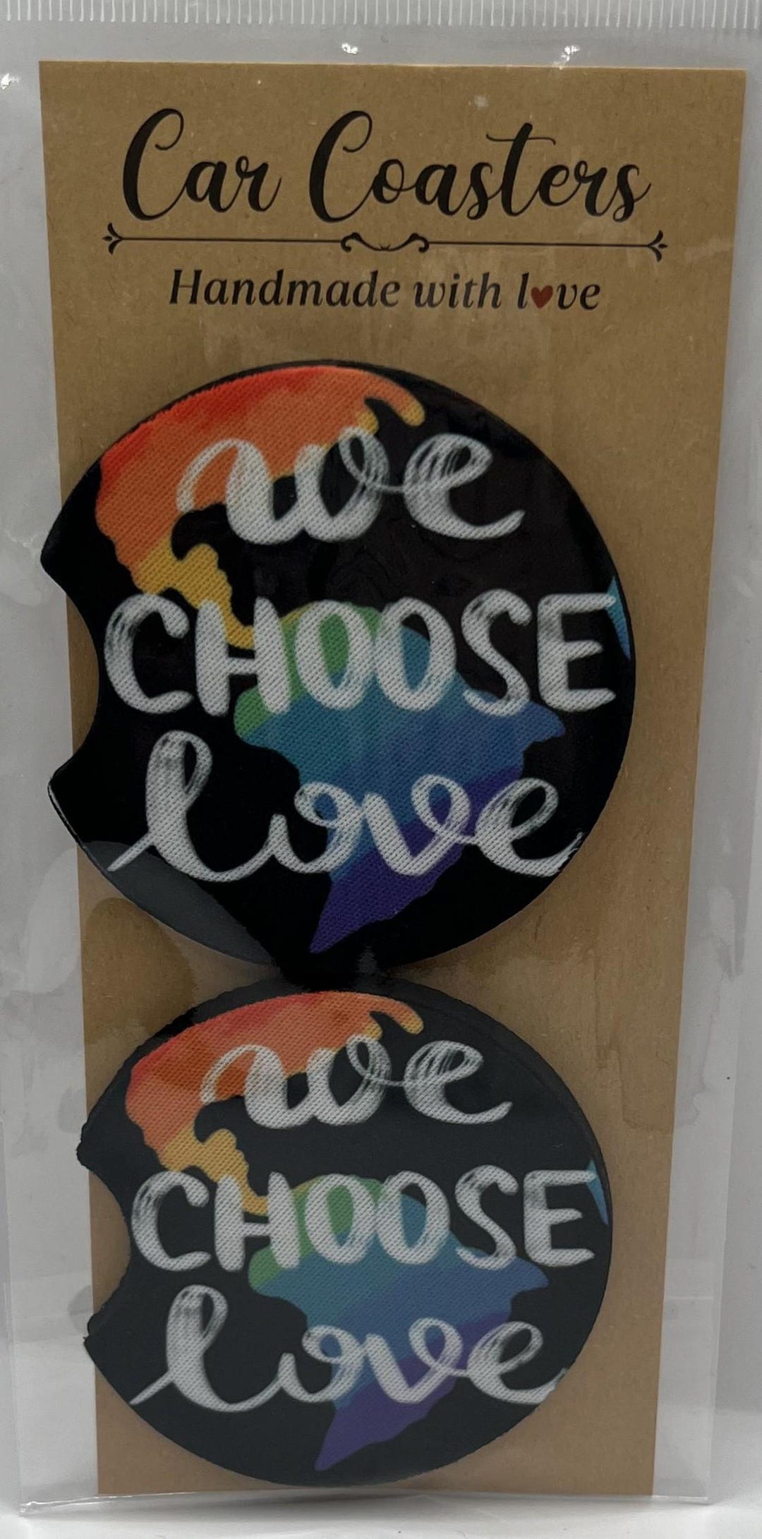 We Choose Love Car Coasters - Etsy