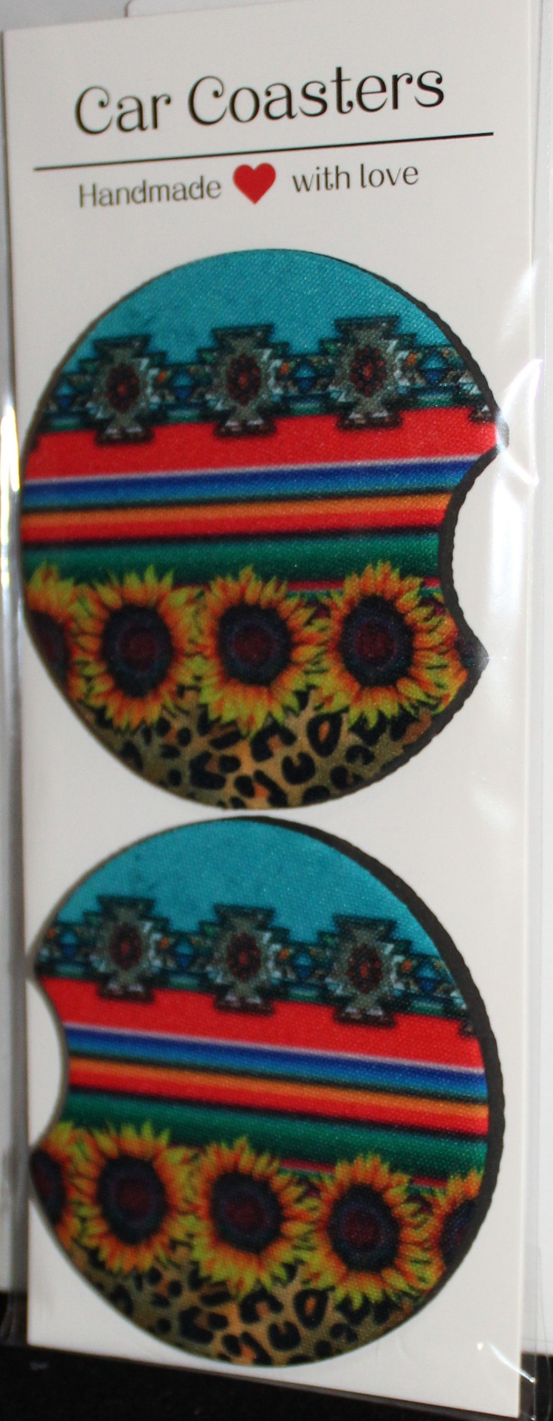Sunflower Car Coasters - Etsy