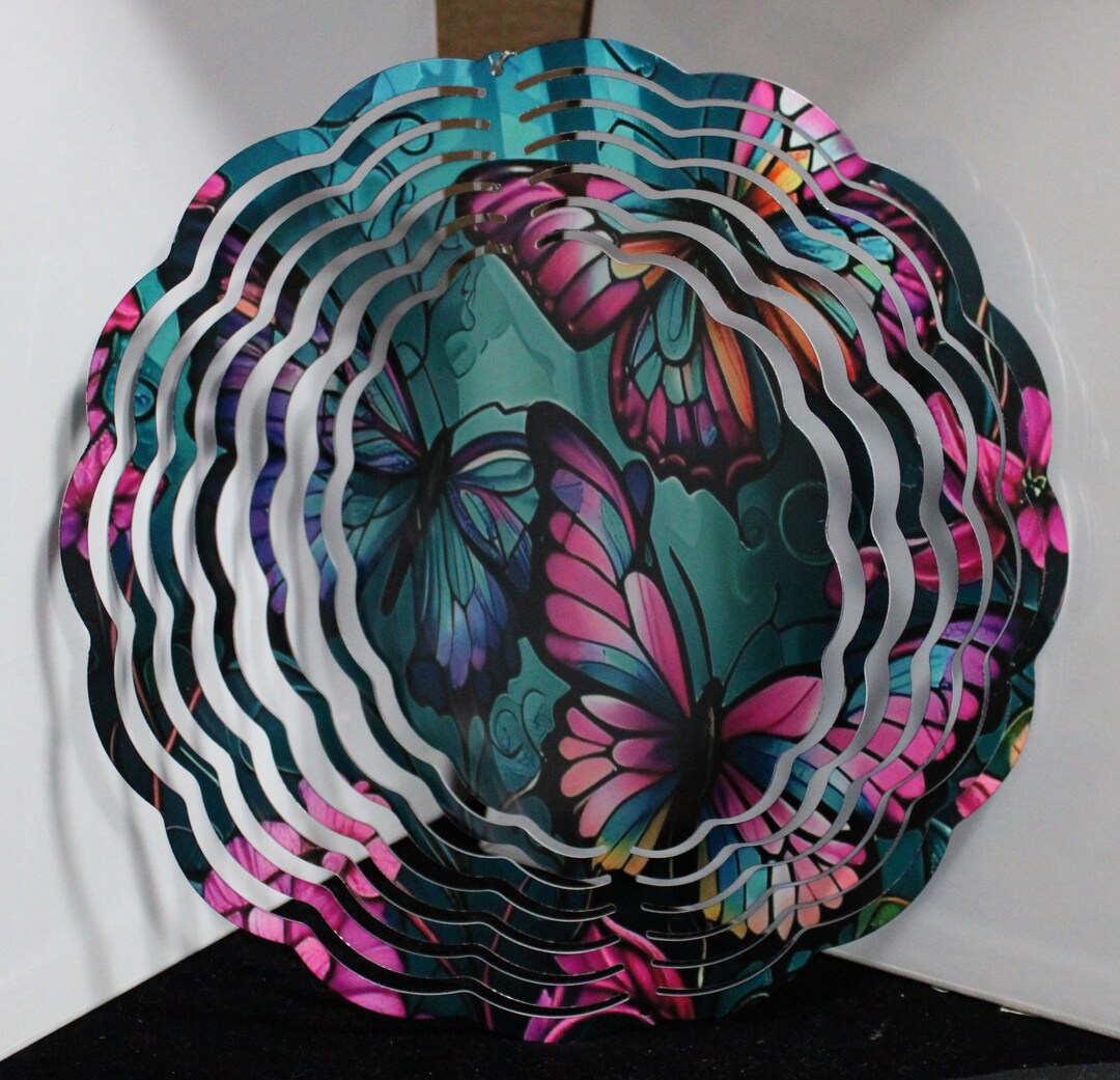 10" Butterfly Wind Spinner - Etsy