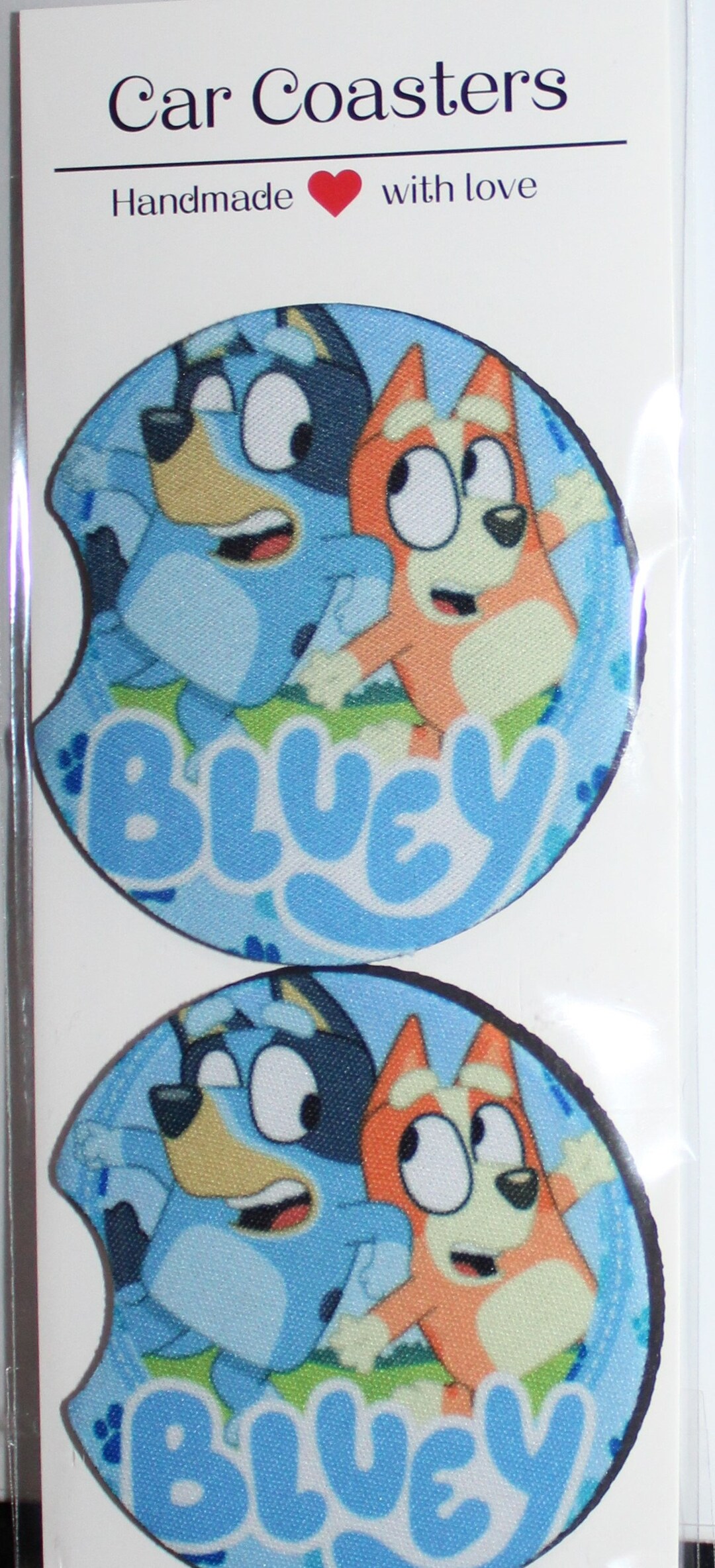 Bluey Car Coasters - Etsy