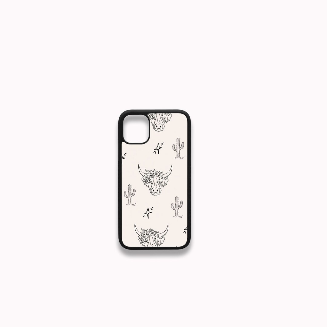 Western Cow Pattern Phone Case for iPhone 15, 14, 13, 12, 11, XR - Etsy