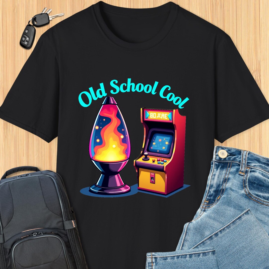 Retro Gaming Lava Lamp T-shirt: 70s 80s Arcade Nostalgia, Vintage Video ...