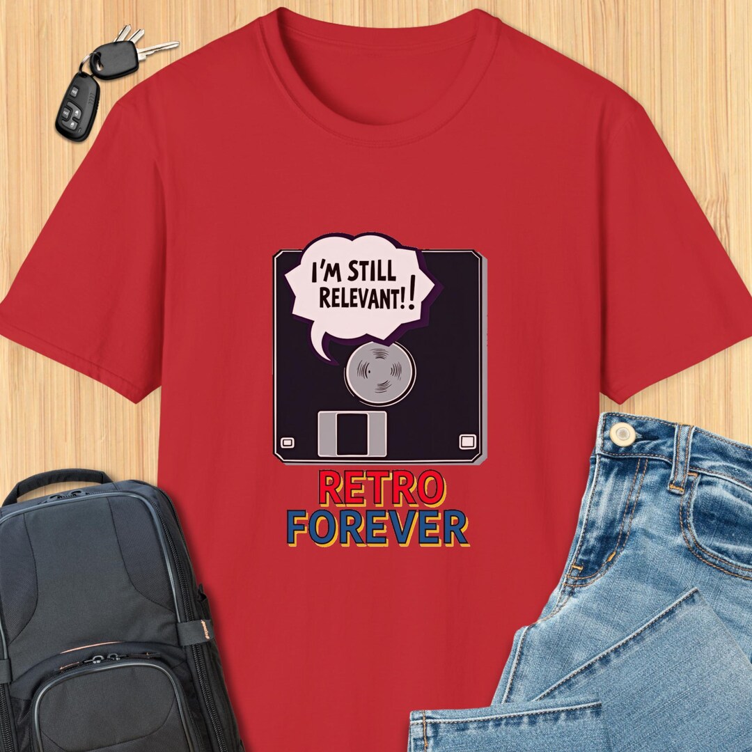 Black Retro Floppy Disk T-shirt, STEM Humor, Funny, Gildan Softstyle - Etsy