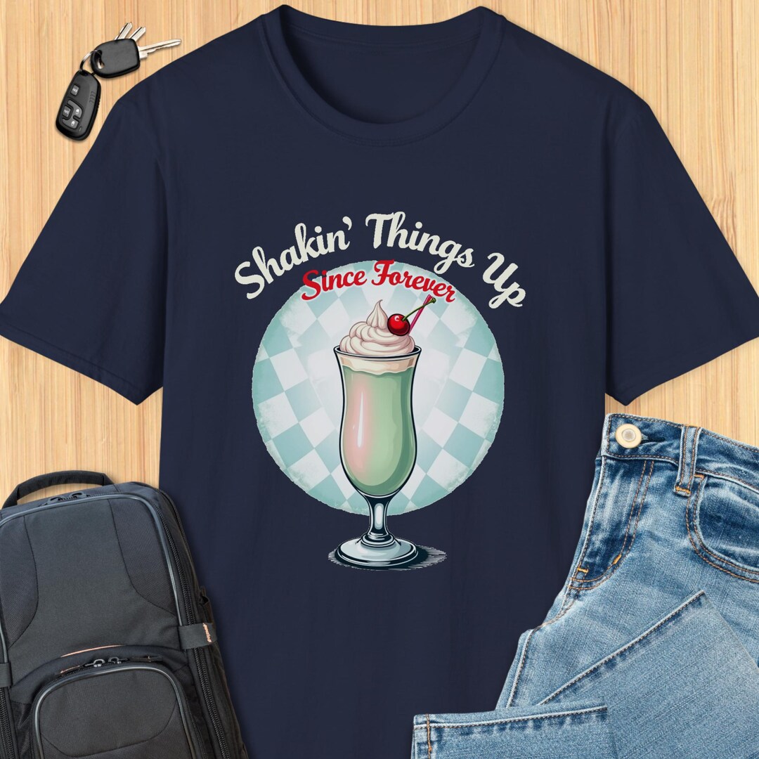 Ice Cream Parlor Shaking Things up Since Forever Nostalgia T-shirt - Etsy
