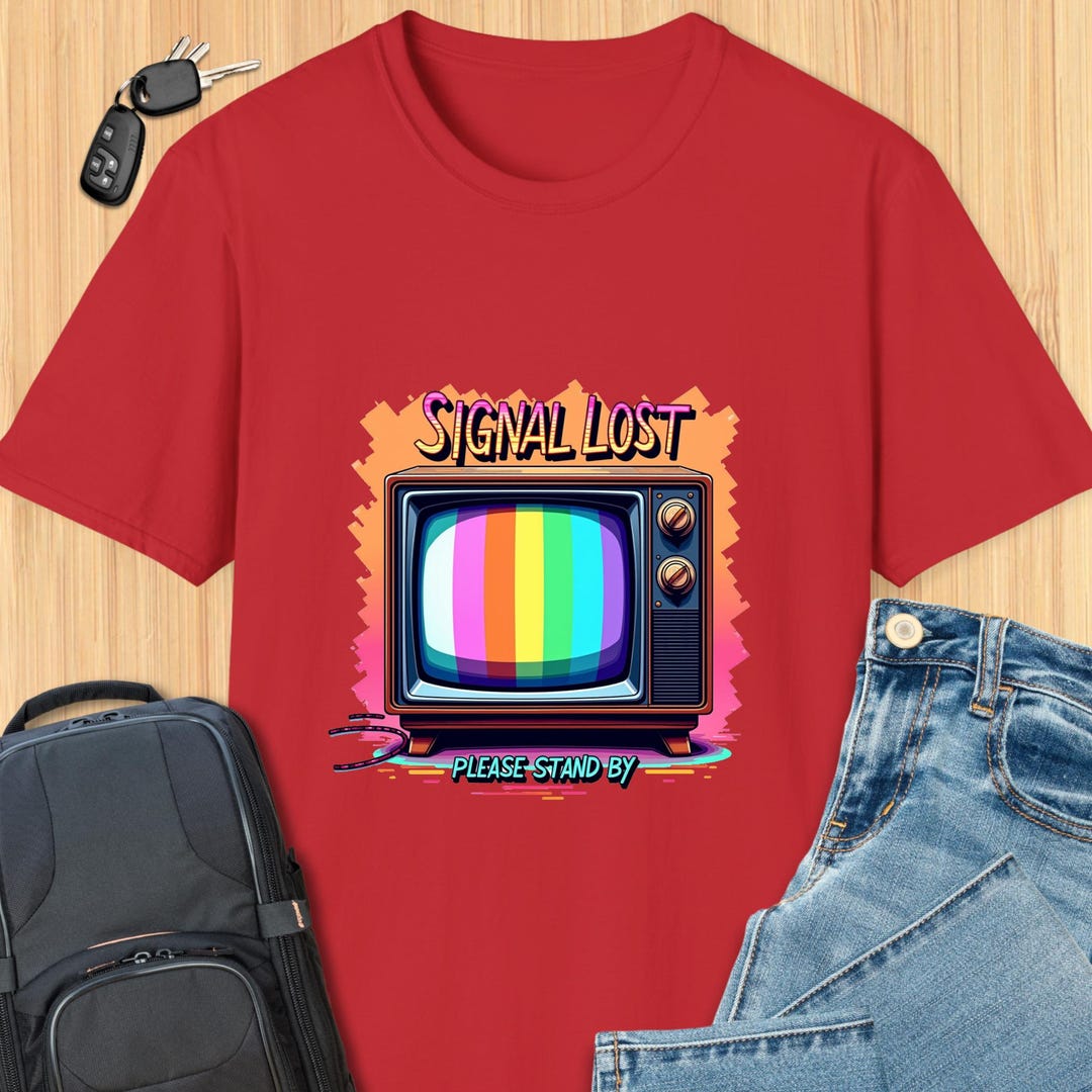 Signal Lost Please Stand by Retro T-shirt, Funny, Humor, Tech, STEM ...