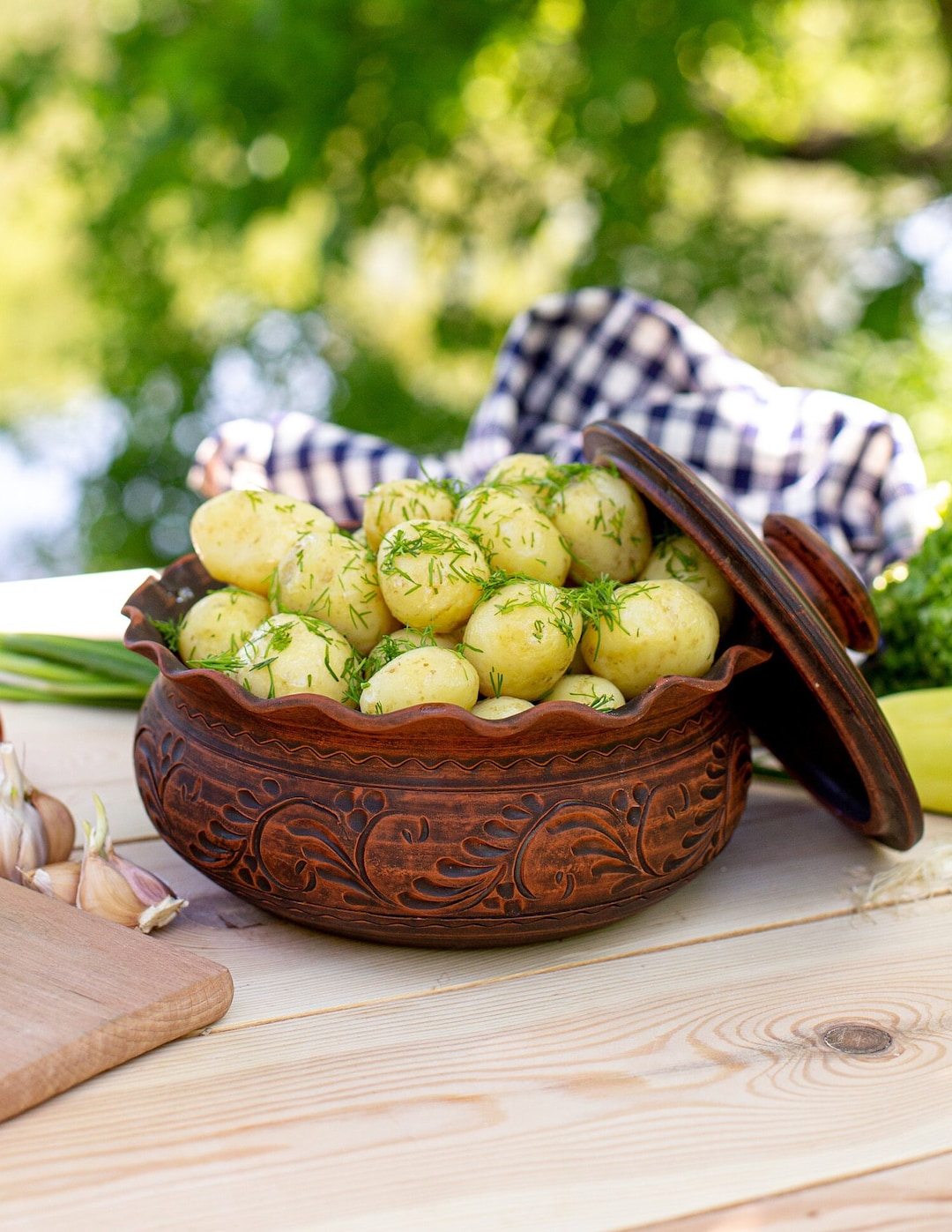 Curry Pot, Unglazed Clay Pot for Cooking With Lid, Utensil, Terracotta ...