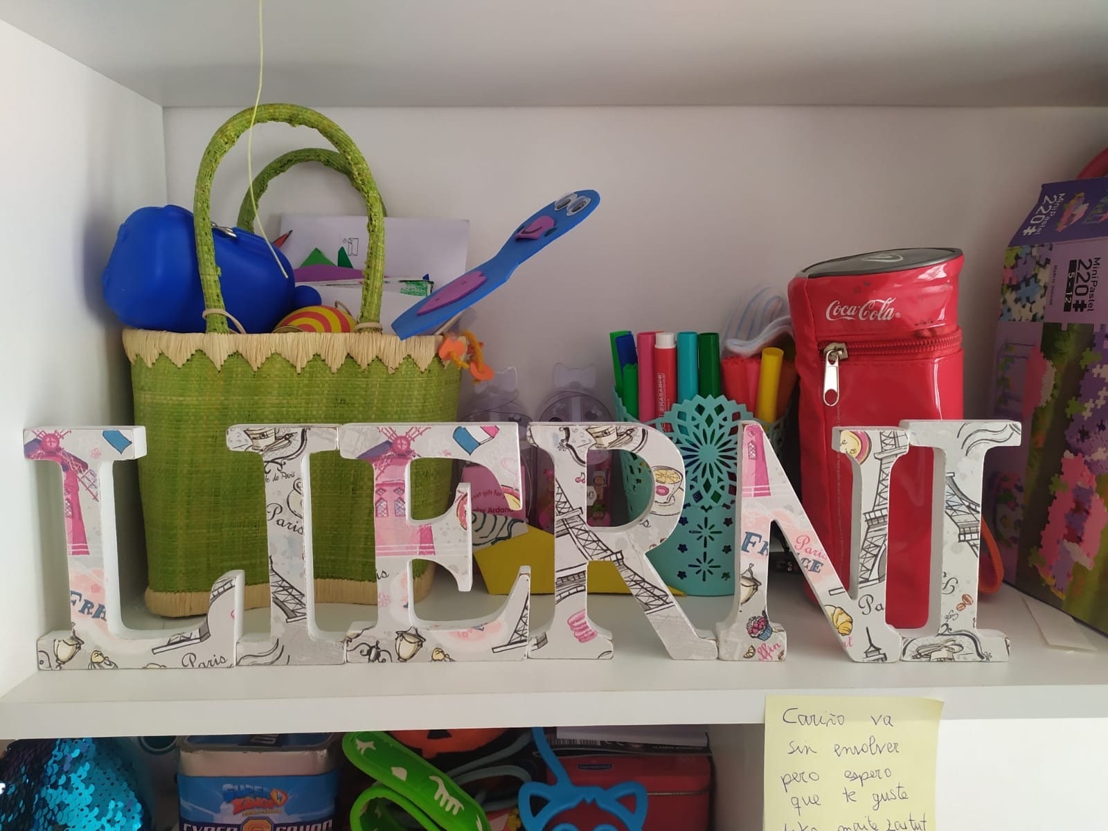 Personalized Decoupage Wooden Letters for Kids Room Deco, Handmade ...