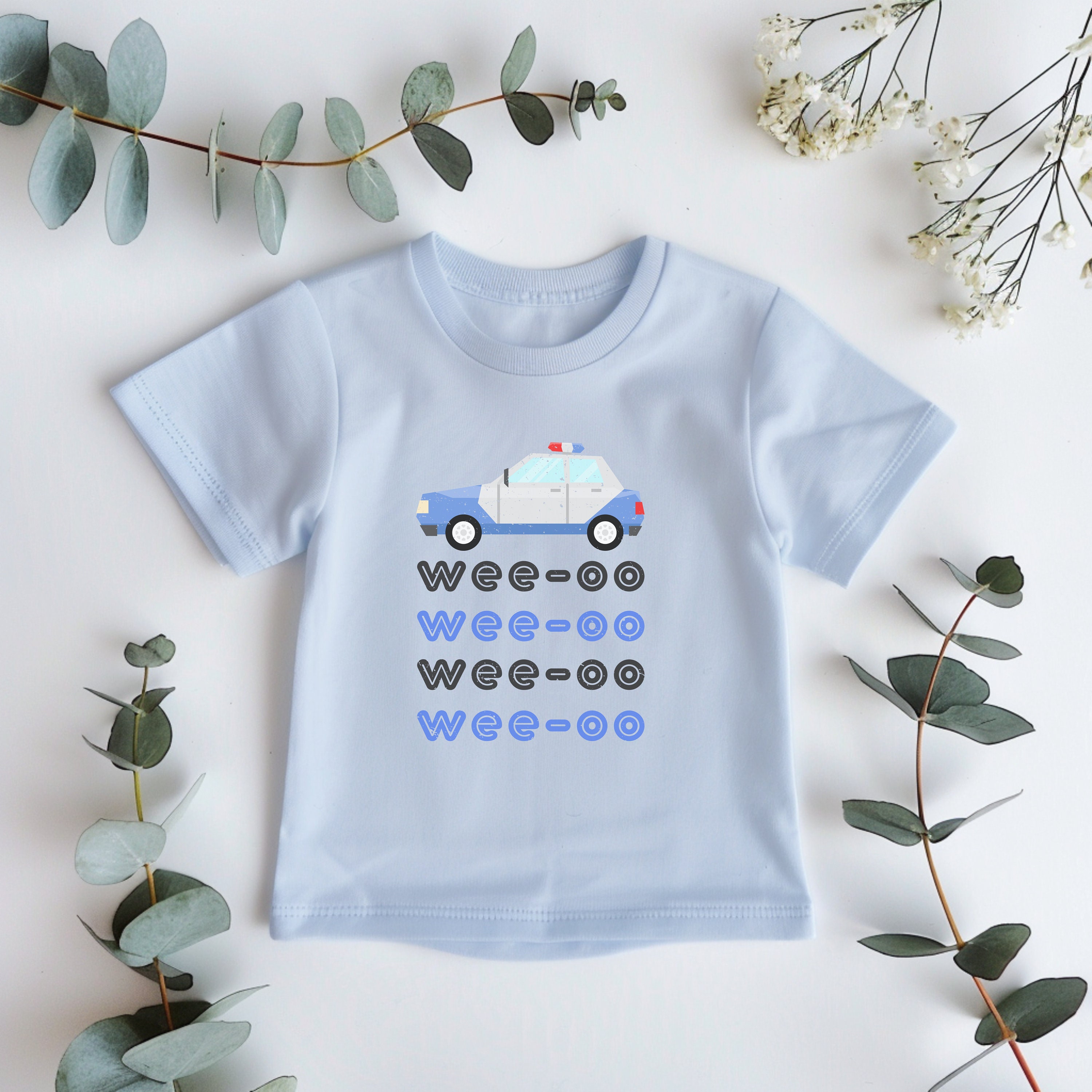 Baby/toddler Police Car Shirt, Kids Police Tee, Trendy Vehicle Shirts ...