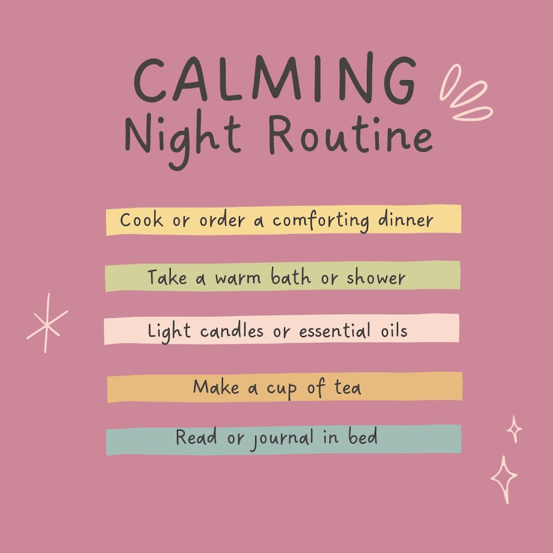 21-day Night Routine Challenge Printable Unwind, Recharge, and ...