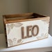 Kids Toy Box Personalized Storage Nursery Storage Tote Baby Shower Gift ...