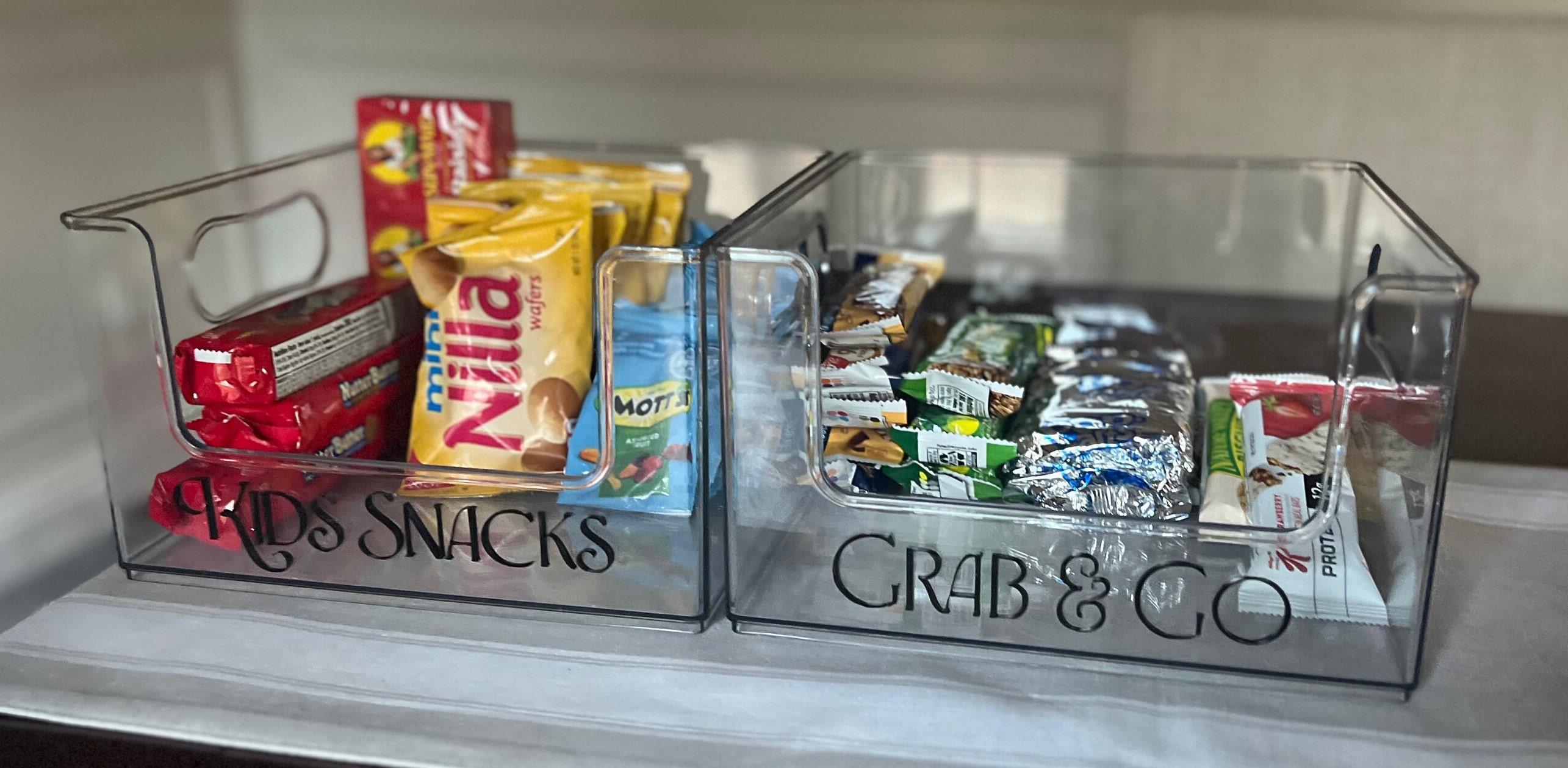 Pantry Organization Acrylic Pantry Storage Custom Storage Snack Storage ...