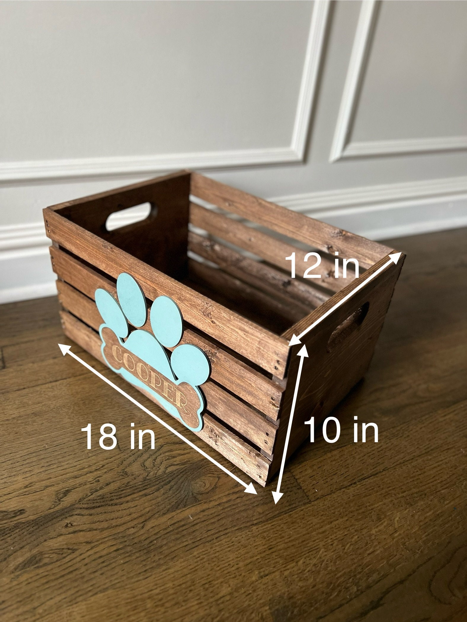 Personalized Dog Toy Box Dog Toy Crate Gift for Dog Lover Personalized ...