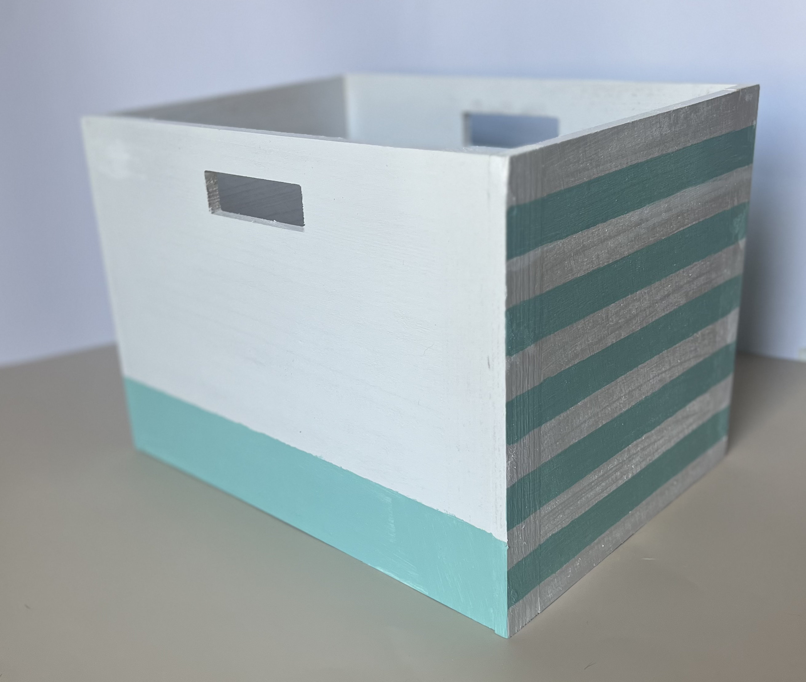 Personalized Toy Box Wood Storage Tote Kids Toy Storage Bin Aesthetic ...