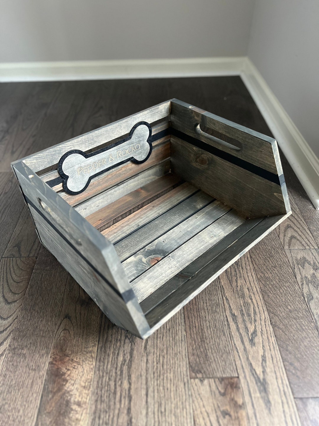 Dog Toy Storage Dog Toy Box Gift for Dog Lover Personalized Dog Bin ...