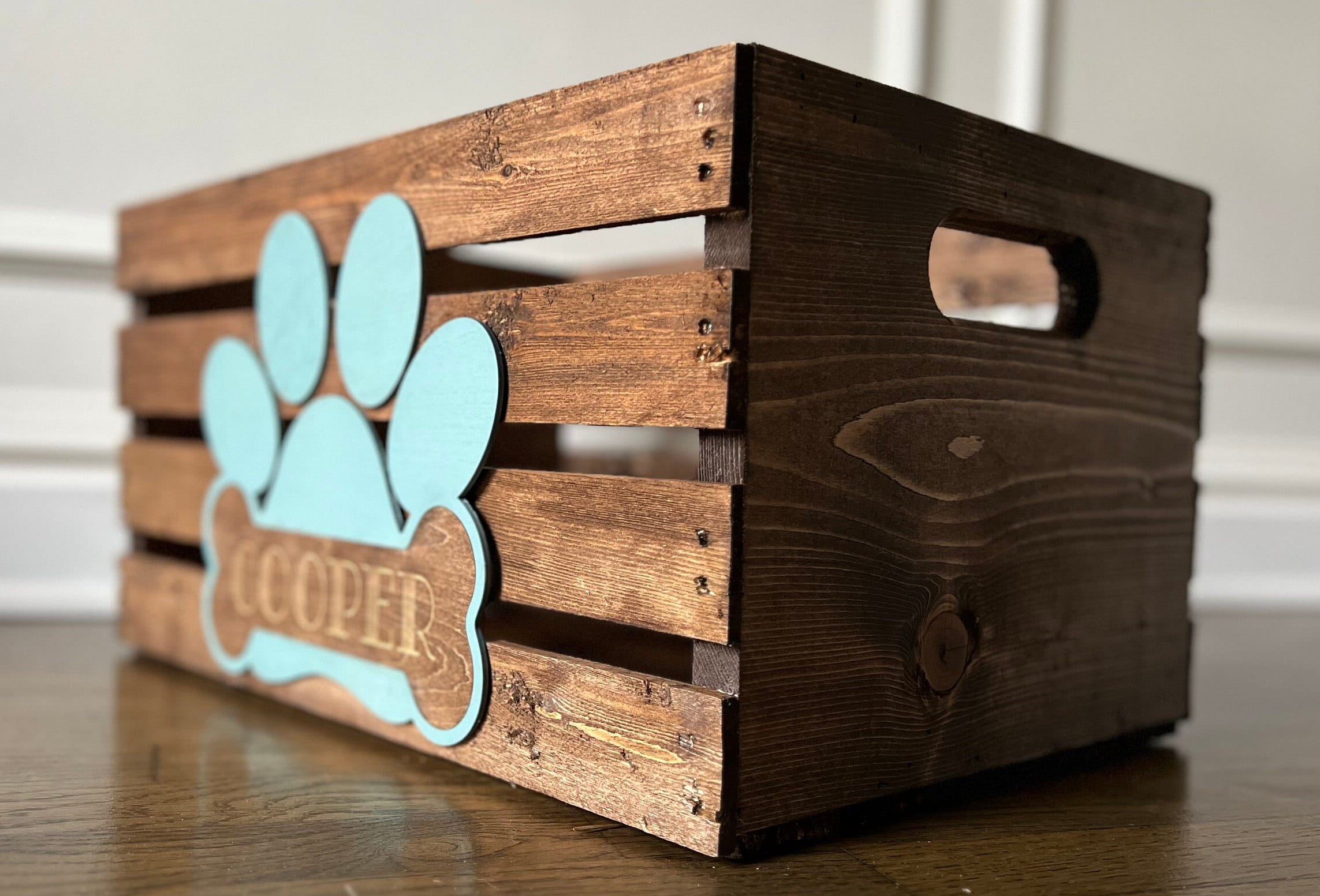 Personalized Dog Toy Box Dog Toy Crate Gift for Dog Lover Personalized ...