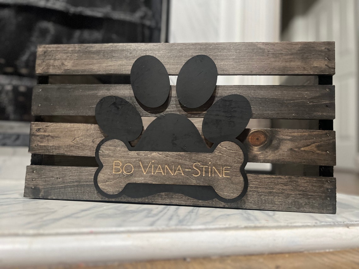 Dog Toy Box Personalized Gift for Dog Lover Personalized Dog Name Gift ...
