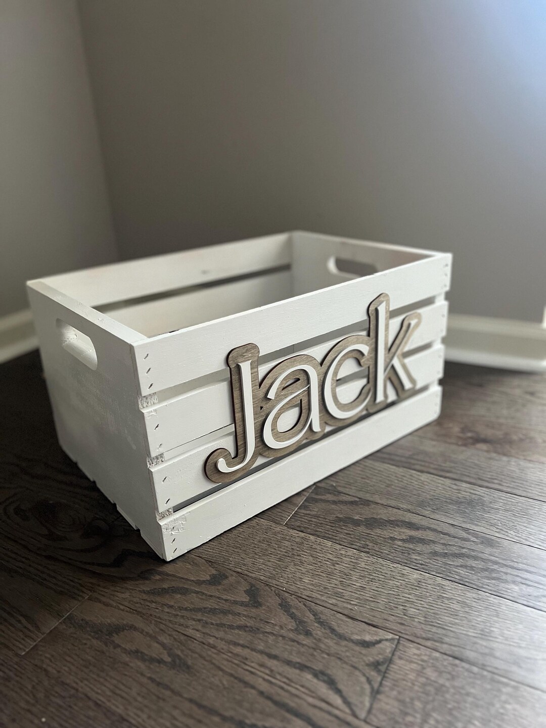 Personalized Kids Storage Tote Kids Toy Storage Wood Storage Box ...