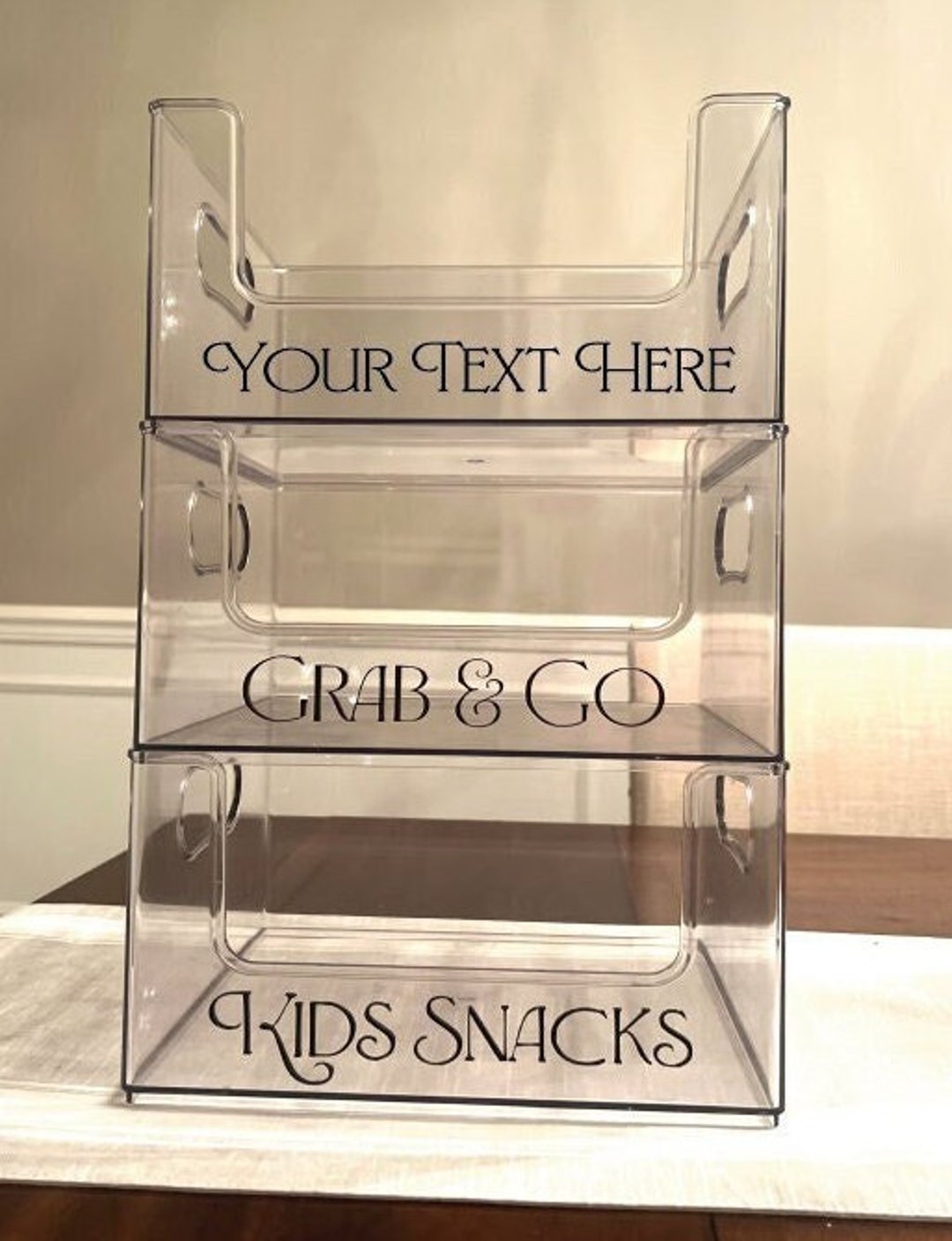 Pantry Organization Acrylic Pantry Storage Custom Storage Snack Storage ...